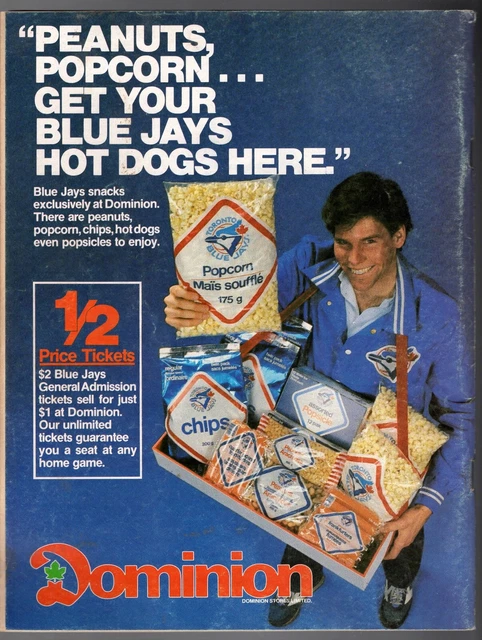 BLUE JAYS SCOREBOOK Magazine Toronto vs Kansas City Cliff Johnson ...