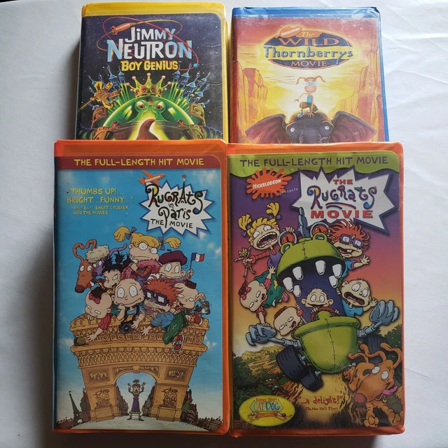 NICKELODEON VHS LOT The Rugrats Movie The Wild Thornberrys Movie Jimmy ...