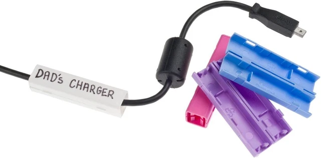 CABLEBUG2 PACK OF 40 Clip-On Cable Labels SMALL 2mm-5mm Multi Colours ...