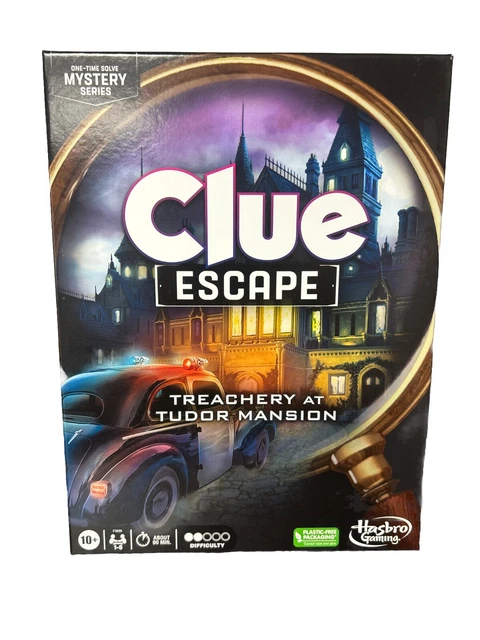 NEW CLUE BOARD Game Treachery at Tudor Mansion, Escape Room Game ...