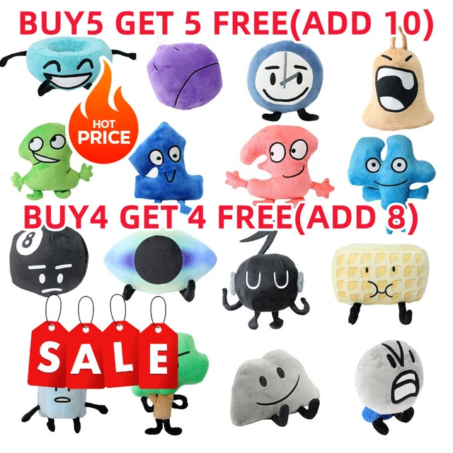 2025 BFDI PLUSH Doll | Battle for Dream Island Stuffed Animal, Kids ...