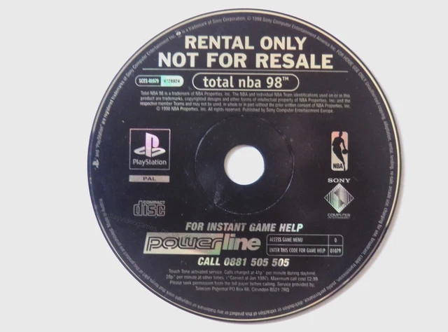 48547 TOTAL NBA 98 - Sony PS1 Playstation 1 (1998) SCES 01079 £4.97 ...