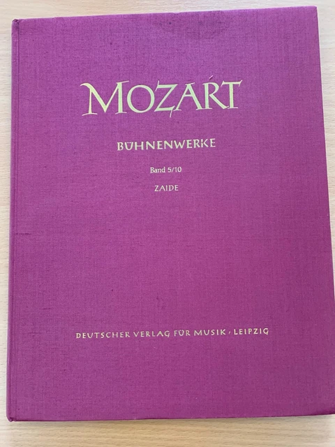 MOZART NUOVA EDIZIONE PARTITURA COMPLETA Serie 2 Ascanio in Alba ...
