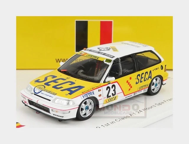 1 43 Spark Honda Civic Ef9 23 Winner A1 Class Spa Francorchamps 1990