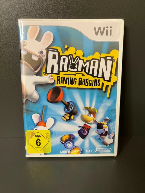 RAYMAN RAVING RABBIDS (Nintendo Wii, 2006), refurbished, resealed, mint ...