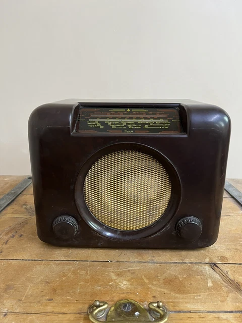 ORIGINAL 1950S BUSH DAC90a Bakelite Valve Tube Radio Vintage Retro £45. ...