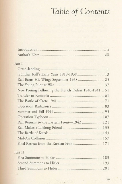 BOOK: GUNTHER RALL, autobiography, WW2 Luftwaffe ace, NATO general. 423 ...