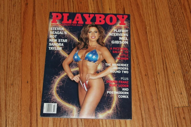 Playboy Magazine Sandra Taylor July 1995 Risque Mel Gibson Eur 934 4509