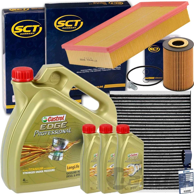 KIT DIAGNOSI AUTO + Castrol 5W30 Olio 2.0 Tdi per VW T5 T6 Multivan ...