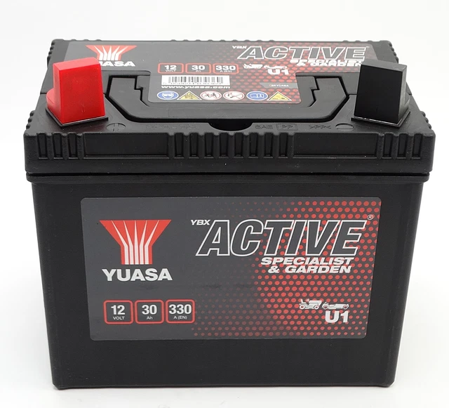 YUASA YBX U1 Jardinage - Tondeuse à Gazon Batterie 12V 30AH - Prêt pour ...