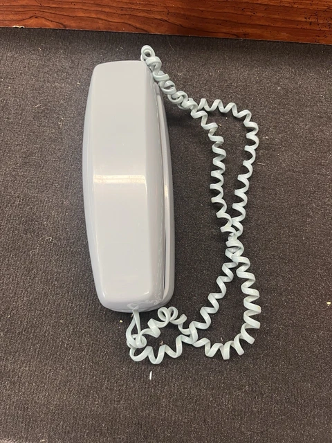 BLUE TRIMLINE RADIO Shack Push Button Telephone Model #43-910 £10.88 ...