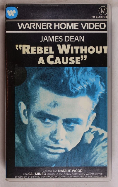 REBEL WITHOUT A Cause VHS James Dean Ex Rental Warner Home Video $13.99 ...