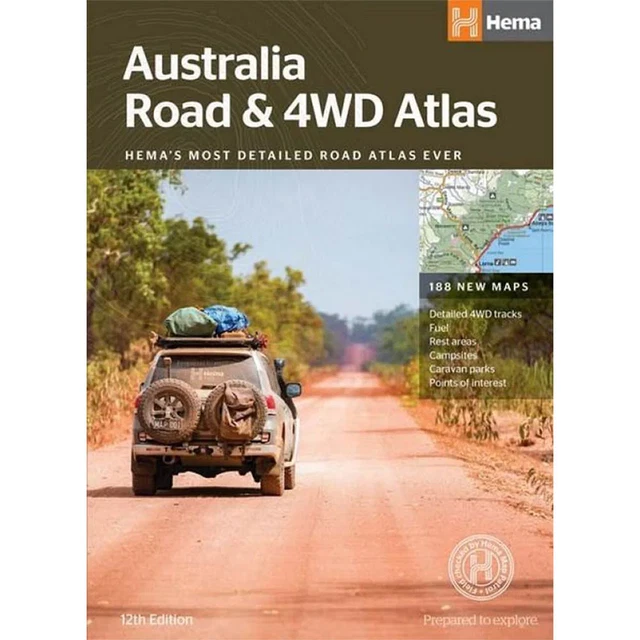 HEMA HIGHLY DETAILED Australia Road and 4WD Atlas 188 New Maps (Perfect ...