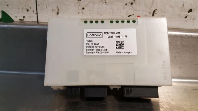 FORD RANGER 3.2 T6 Mk3 2016- Wildtrak Trailer Tow Module Dg9T19H517-Af ...