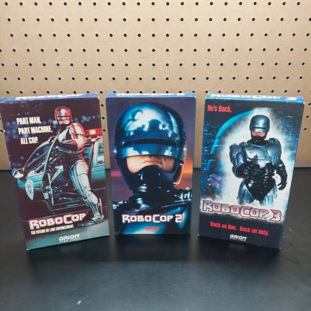 ROBOCOP 1, 2 and 3 VHS Lot 1987 1990 1993 Robocop Original Orion ...