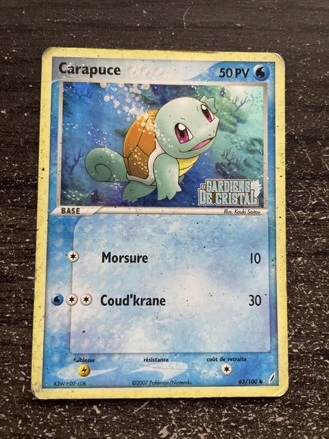 CARAPUCE REVERSE - Pokémon 63/100 Ex Gardiens De Cristal Fr EUR 9,85 - PicClick FR