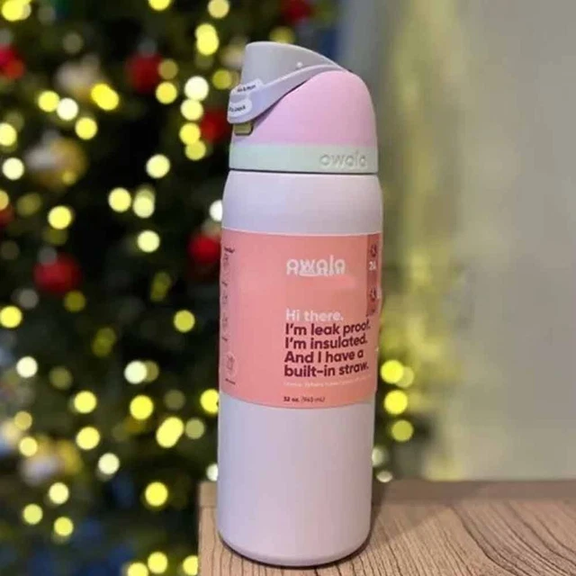 OWALA 32 OZ FreeSip CANDY COATED Water Bottle Flip Top Stainless Steel ...