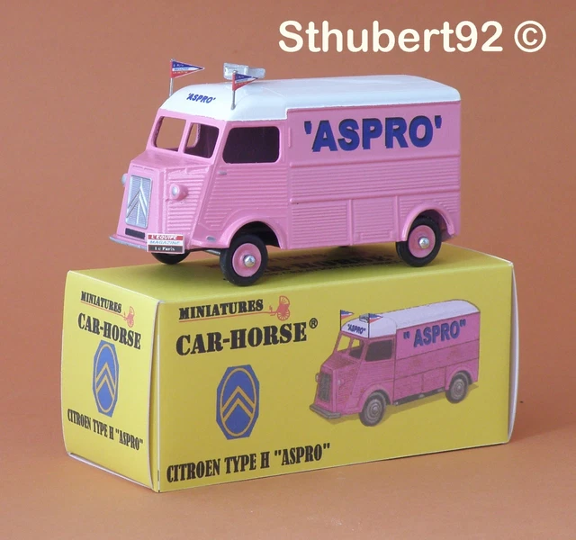 CAR-HORSE SALZA CITROEN Type H Hy ambulance Aspro tour de France Dinky ...