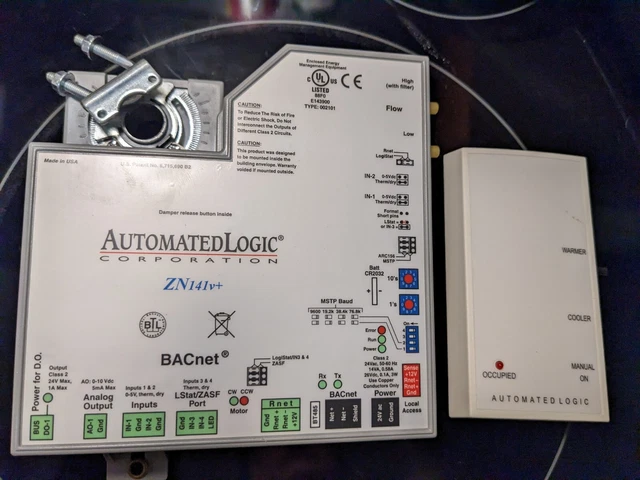 AUTOMATED LOGIC ZN141V+ Fully Programmable VAV Unit Controller&ALC room ...