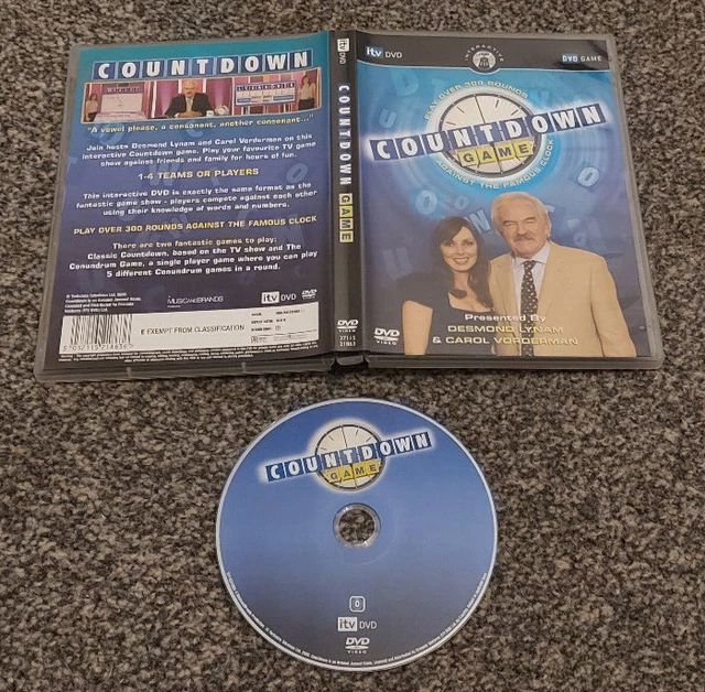 THE COUNTDOWN GAME Itv Des Lynam Carol Vorderman Dvd Game Pal Dvd EUR 2 ...