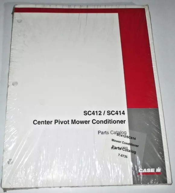 CASE IH SC412 SC414 Mower Conditioner Parts Catalog Manual Book NOS ...