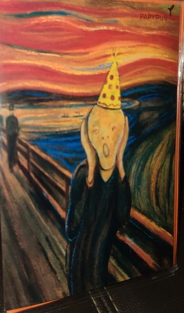RARE PAPYRUS EDVARD Munch The Scream Expressionism Art Artsy Birthday ...