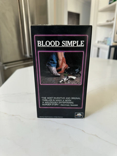 BLOOD SIMPLE VHS 1983 MCA Release Frances McDormand River Road Rare ...