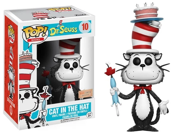 RARE CAT IN The Hat Dr Seuss Box Lunch 10 Funko Pop Vinyl New In Mint ...