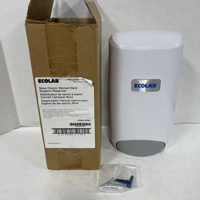 ECOLAB NEXA CLASSIC Manual Hand Hygiene Dispenser 9202-3093 White/Gray ...