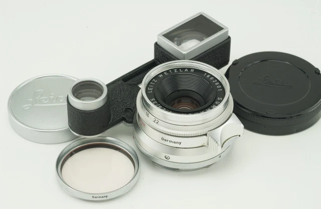 LEITZ LEICA SUMMARON M RF M3 35 mm f2,8 #1662601 PAS DE PRIX DE RÉSERVE ...