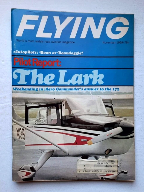 FLYING MAGAZINE NOVEMBER 1969 The Lark £5.26 - PicClick UK