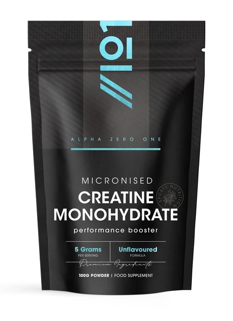 MICRONISED CREATINE MONOHYDRATE Powder 100g – Unflavoured – (Pack of 1 ...
