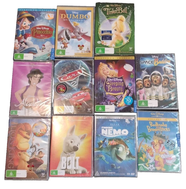 BULK LOT SEALED Disney Dvds Special Edition And Anniversary Sleeping ...