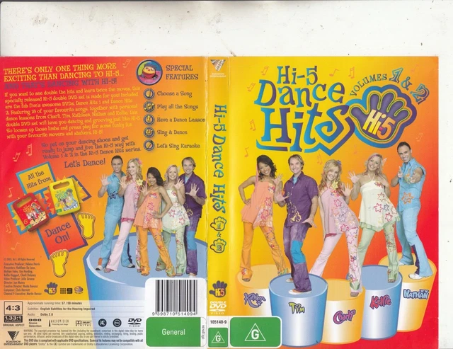 HI5-DANCE HITS VOLUMES 1 & 2-2005-Children Hi5-DVD $24.95 - PicClick AU