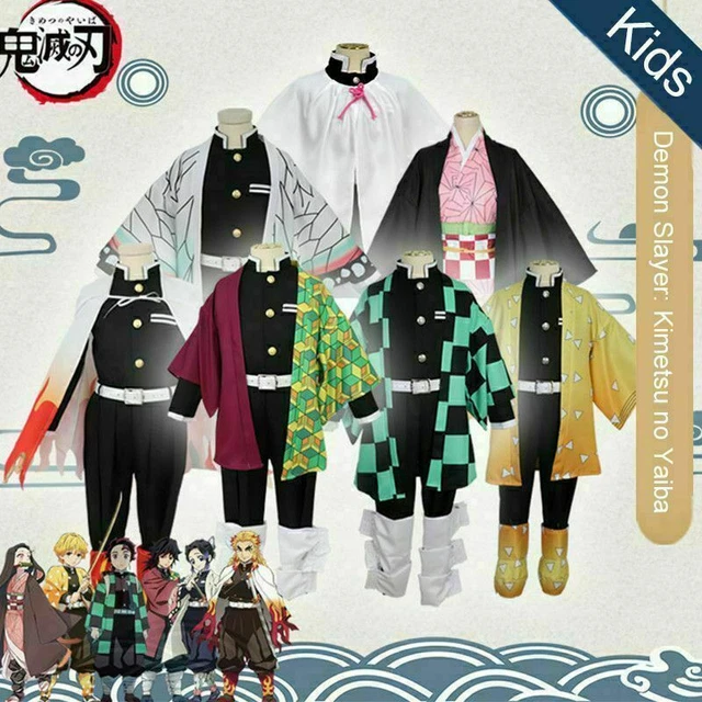 NEW DEMON SLAYER Cosplay Kids Kimetsu No Yaiba Nezuko Costume Outfits ...