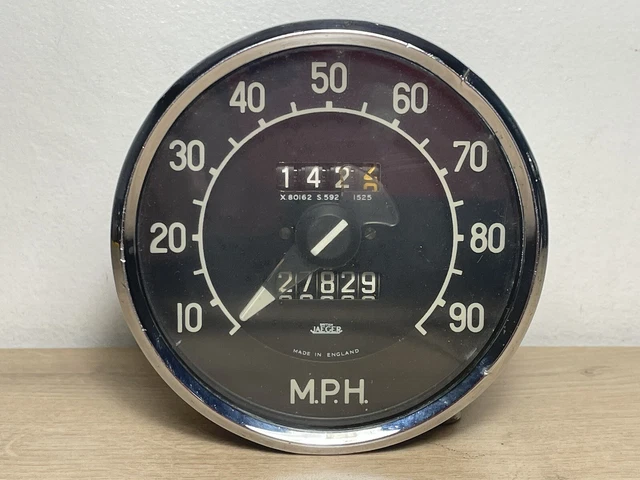 BRITISH JAEGER SPEEDO Speedometer X.80162 S592 1525 Rover P4 1955 ...