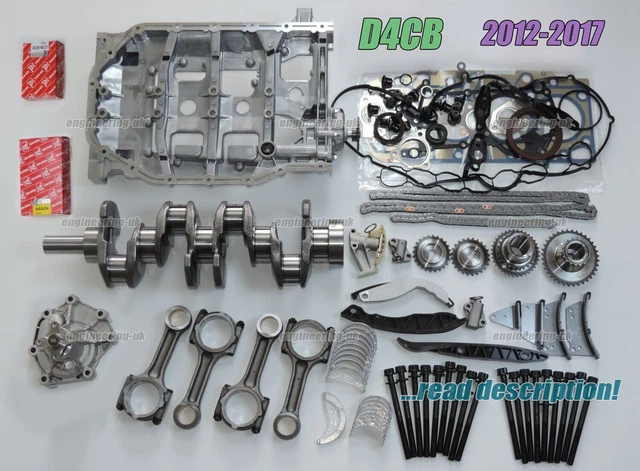 HYUNDAI ILOAD I800 H1 2.5 CRDI D4CB CRANKSHAFT ENGINE REBUILD KIT 2012 ...