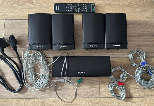 SONY TV SURROUND Sound System x5 Black Speakers, Model - SS-CT91 & SS ...