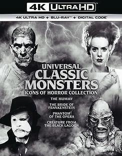 UNIVERSAL CLASSIC MONSTERS ICONS OF HORROR V2 (4K UHD + blu-ray boxset ...