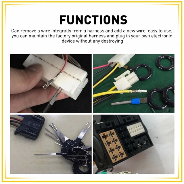 WIRE CONNECTOR TERMINAL Pin Release Key Extractor Casing Tool ...