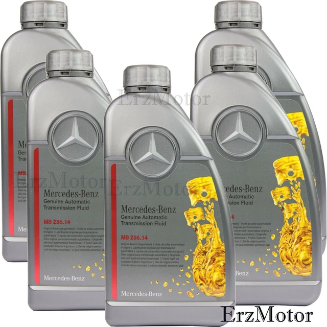 5 LITRE ORIGINAL MERCEDES BENZ TRANSMISSION FLUID MB 236.14 AUTOMATIC ...