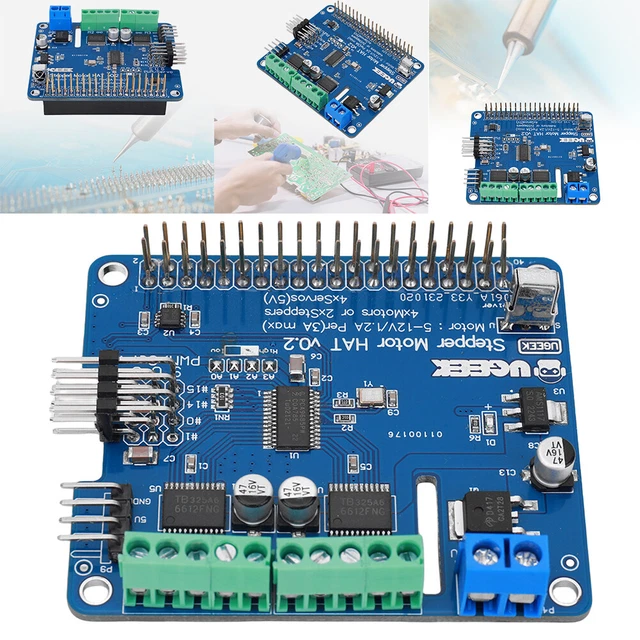 ROBOT EXPANSION BOARD Stepper Motor Driver Board I2C for Raspberry PI 4B/3B £18.71 - PicClick UK
