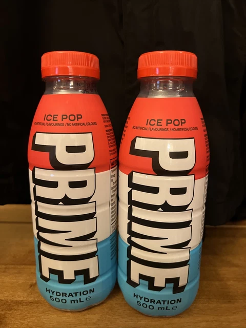 PAIR OF PRIME Hydration Energy Drink Ice Pop KSI & Logan Paul 500ml ...