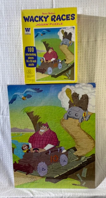 RARE HTF 1970 WHITMAN HANNA BARBERA WACKY RACES 100 Piece COMPLETE ...