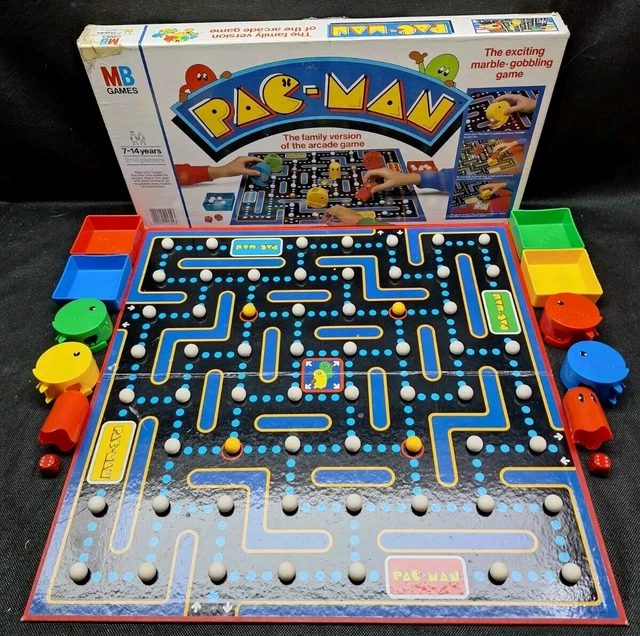 PAC-MAN BOARD GAME Vintage MB 1980s Retro Arcade Classic Complete Rare ...