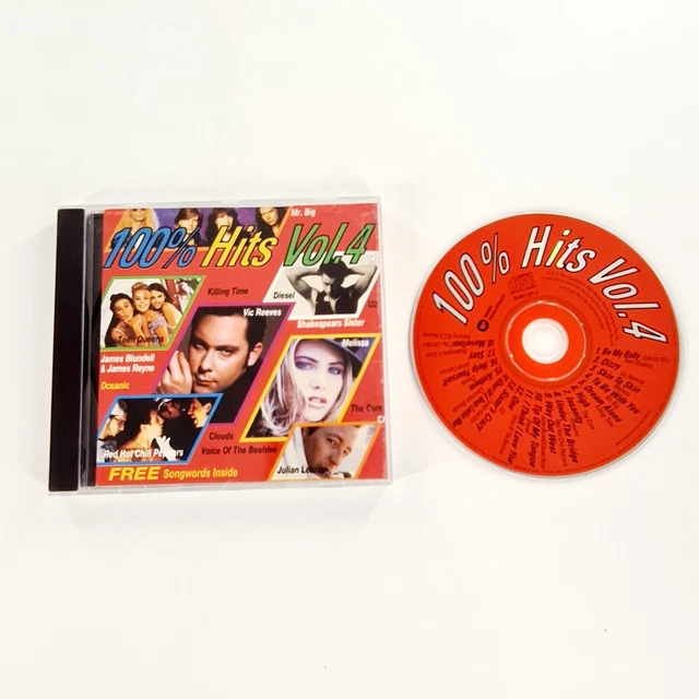 100% HITS VOL. 4 Various Artists CD (1992, 1 Disc) 18 Track Album $10. ...