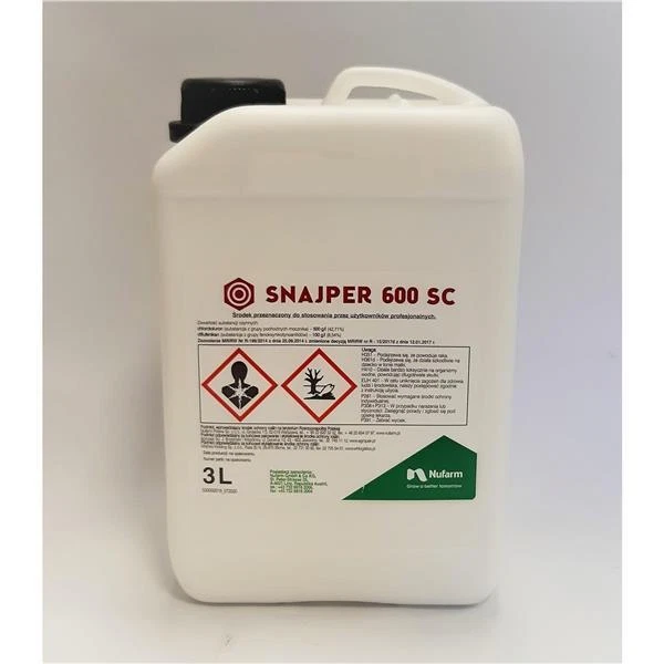 SNAJPER 600 SC 3L herbicide for weed removal, concentrate in the form ...