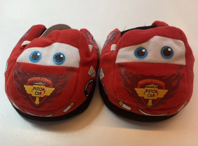 BUILD A BEAR Disney Cars Lightning McQueen Red Car Slippers Shoes ...