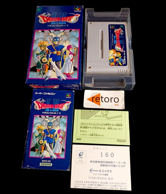 DRAGON QUEST I & II 1 and 2 Super Famicom Nintendo SNES SFC JAP Enix Complete EUR 44,95 ...