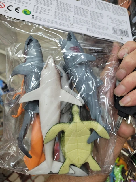 JEU ANIMAUX SACHET Poissons Requin Dauphin Grandi Jouet EUR 21,96 ...